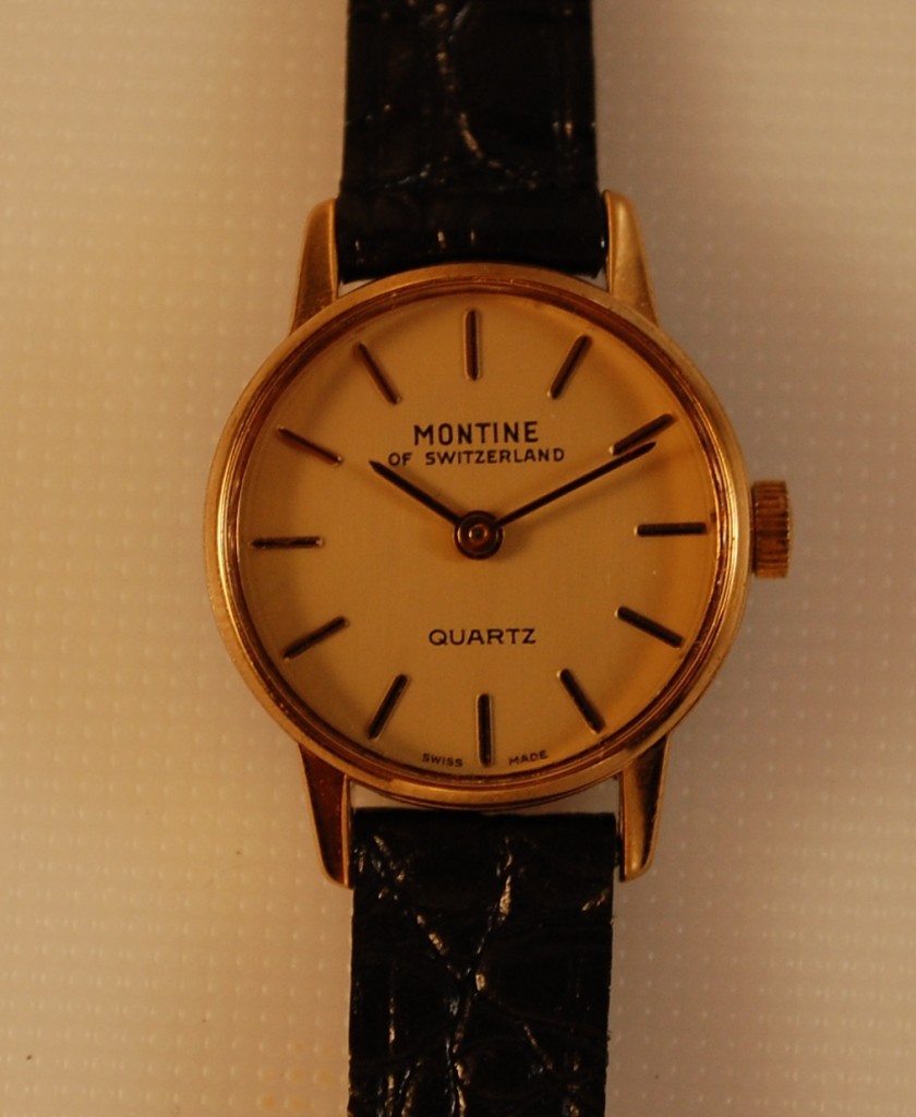 c1986 Montine ladies quartz watch NOS - Birth Year Watches