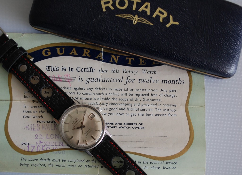 SOLD 1968 Rotary Commodore men's watch with box and papers - Birth Year ...