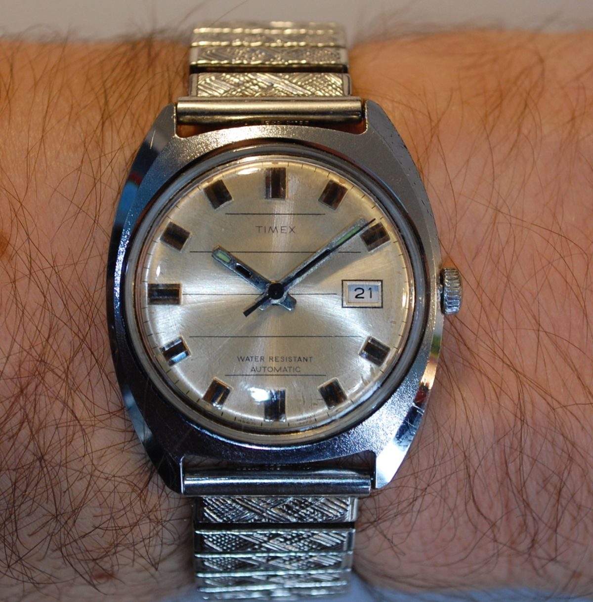 SOLD 1972 Timex automatic with calendar - Birth Year Watches