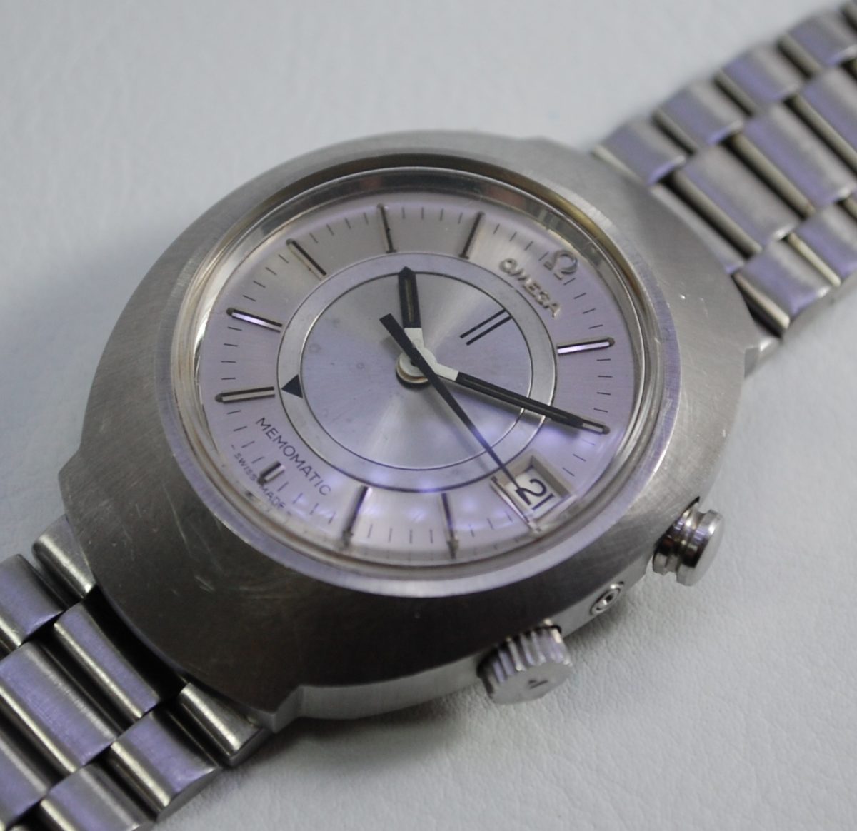 SOLD 1971 Omega Seamaster Memomatic alarm watch - Birth Year Watches
