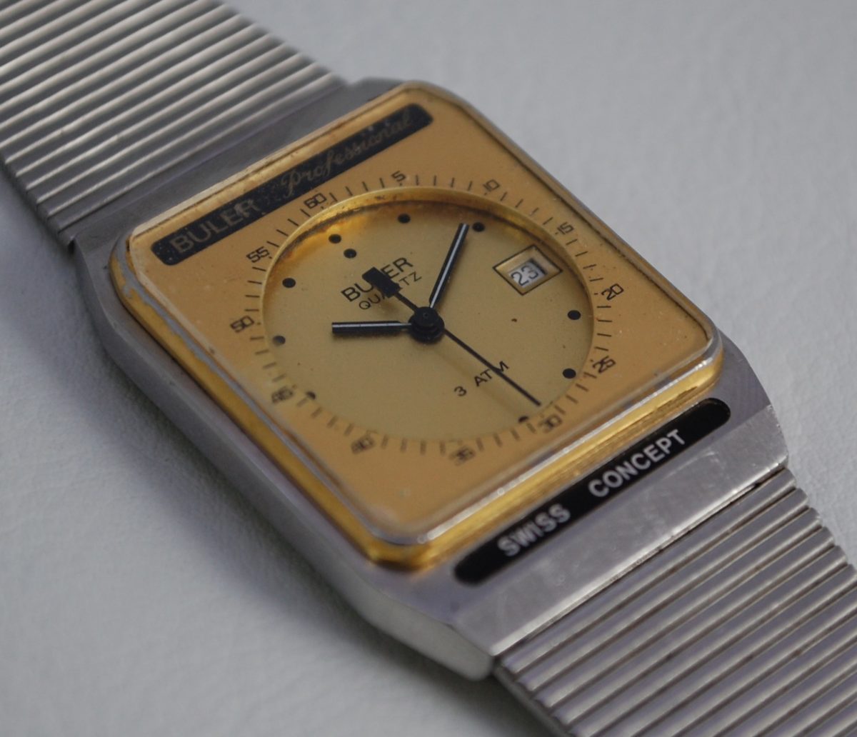 SOLD 1982 Buler Professional Swiss Concept watch - Birth Year Watches
