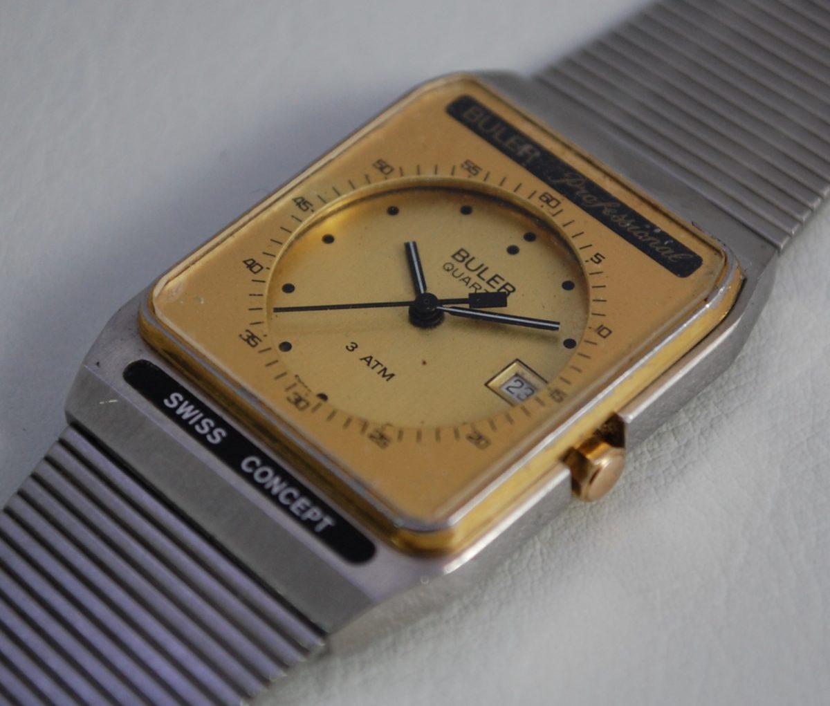 SOLD 1982 Buler Professional Swiss Concept watch - Birth Year Watches