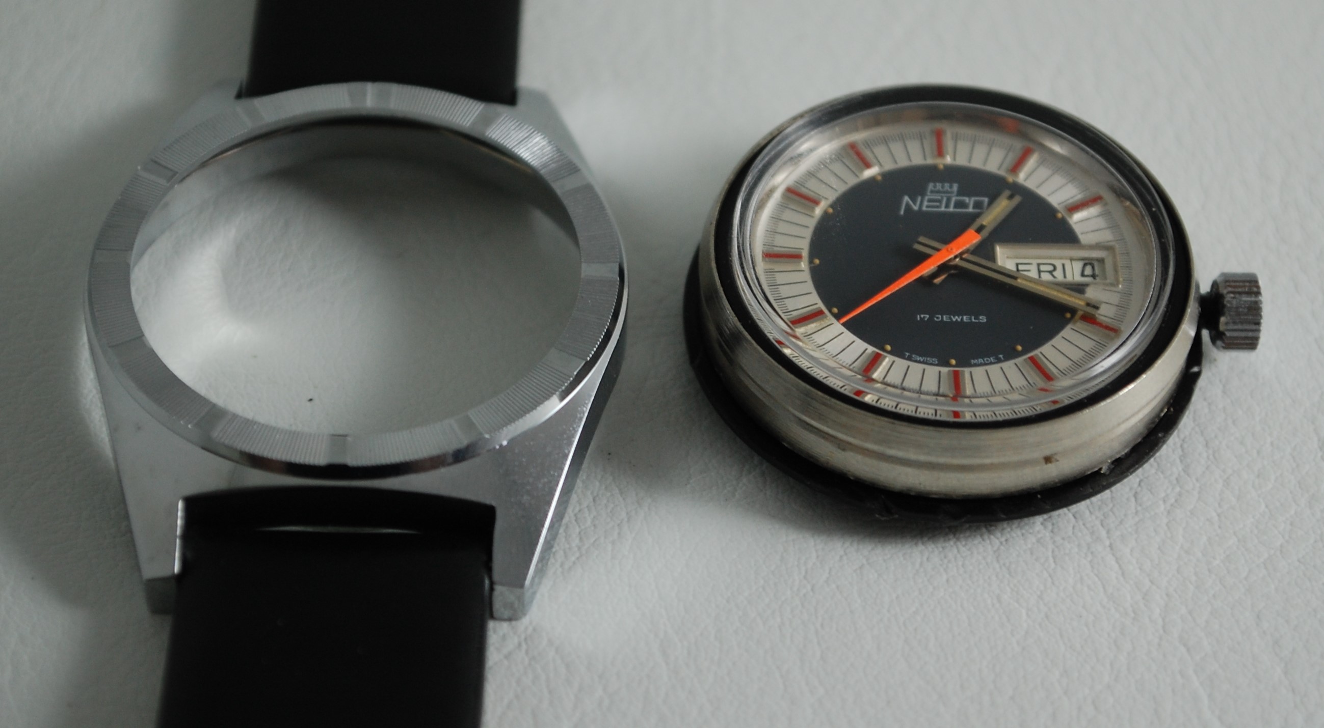 SOLD c1972 Nelco day date NOS - Birth Year Watches