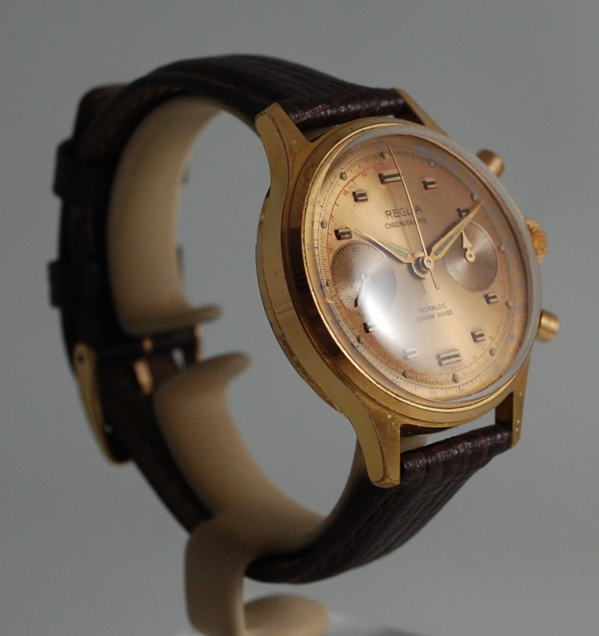 SOLD 1970 Reglia Chronograph with box and papers - Birth Year Watches