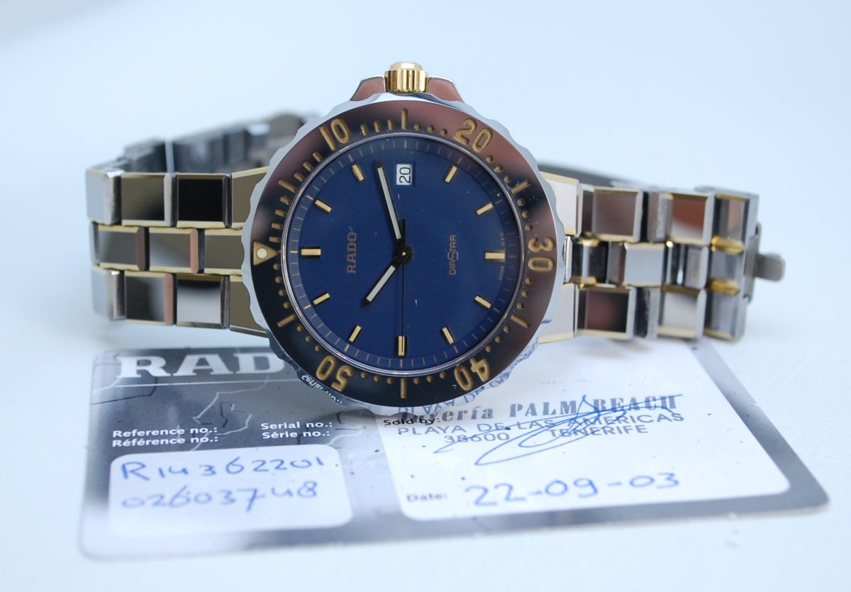 SOLD 2003 Rado Diastar Divers watch with box and papers - Birth Year ...
