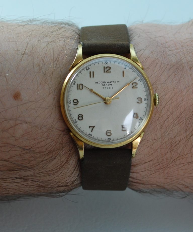 SOLD 1948 Record Watch Co. Geneve - Birth Year Watches