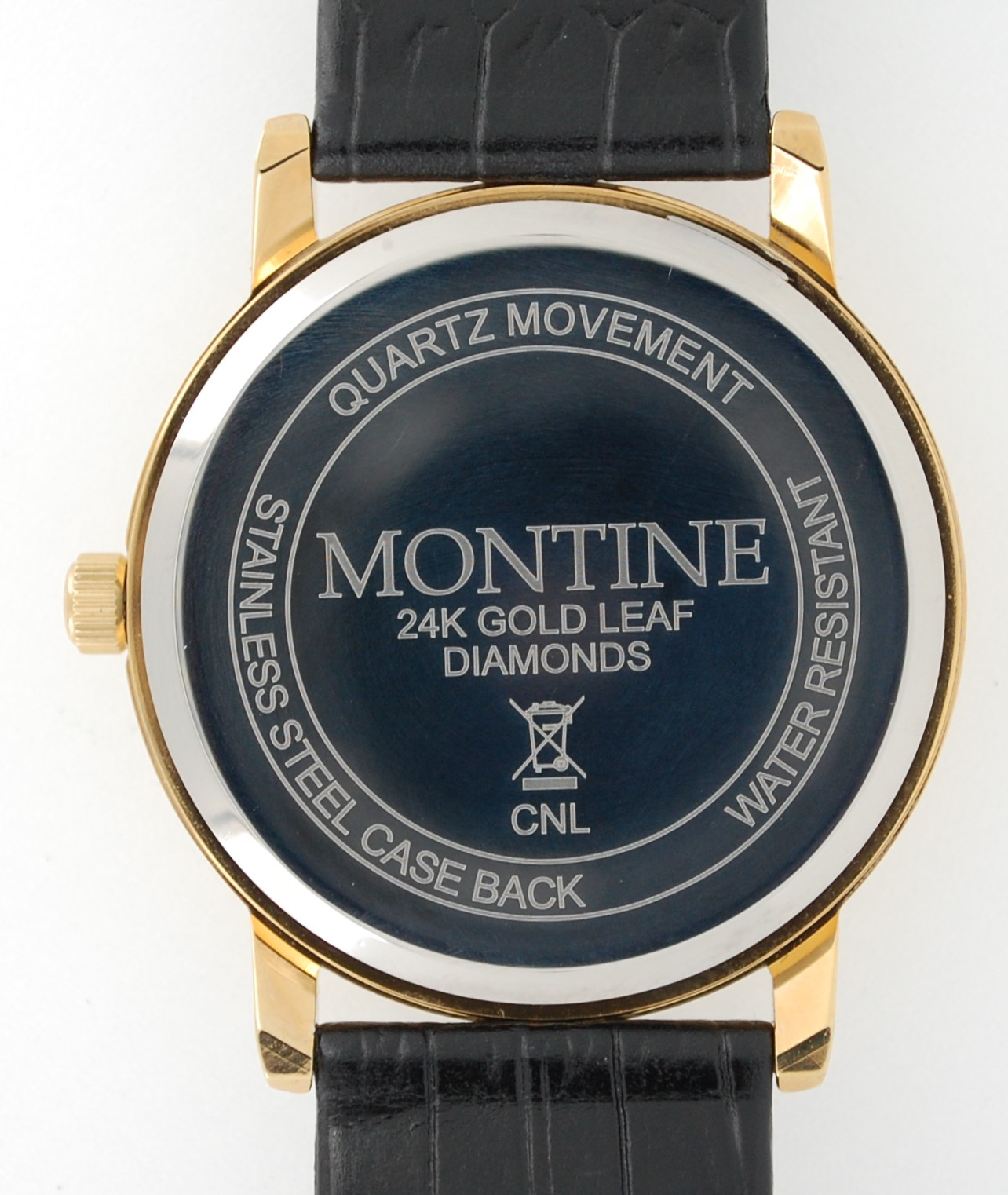 SOLD c2015 Montine 24k Gold Leaf and diamonds dial - Birth Year Watches