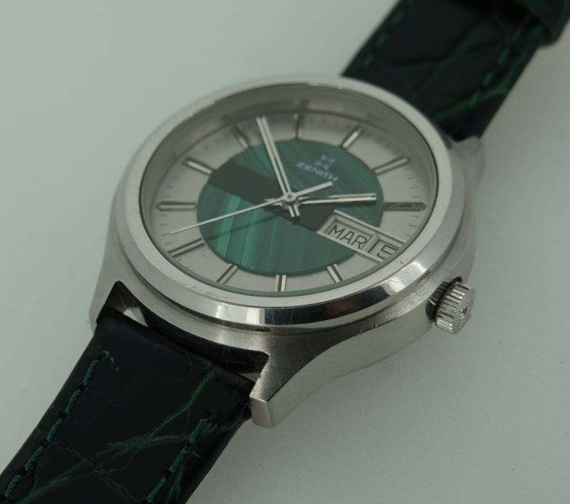 SOLD c1973 Zenith Electronic with Malachite dial - Birth Year Watches