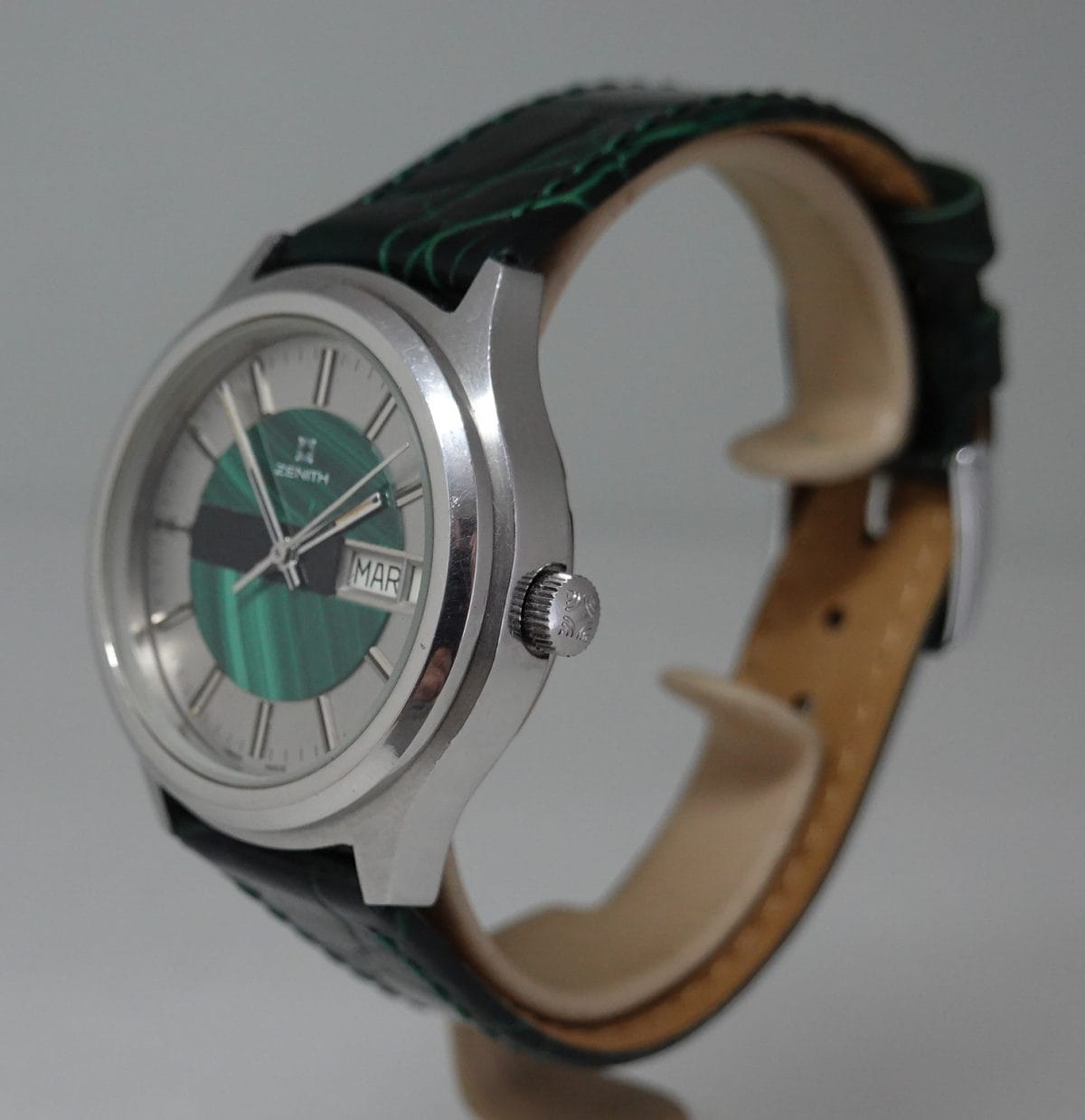 SOLD c1973 Zenith Electronic with Malachite dial - Birth Year Watches