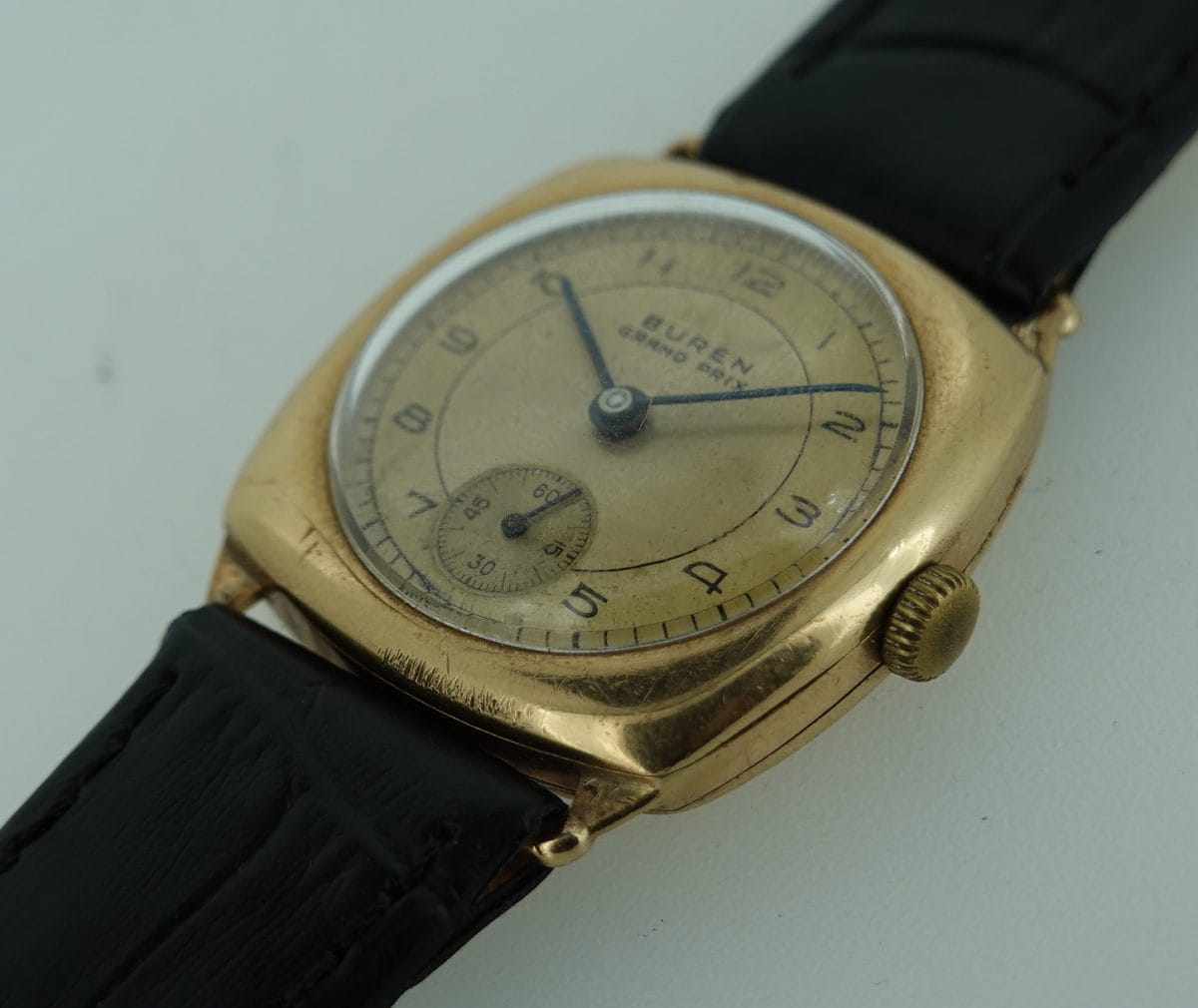 SOLD 1951 Buren Grand Prix 9k Gold - Birth Year Watches