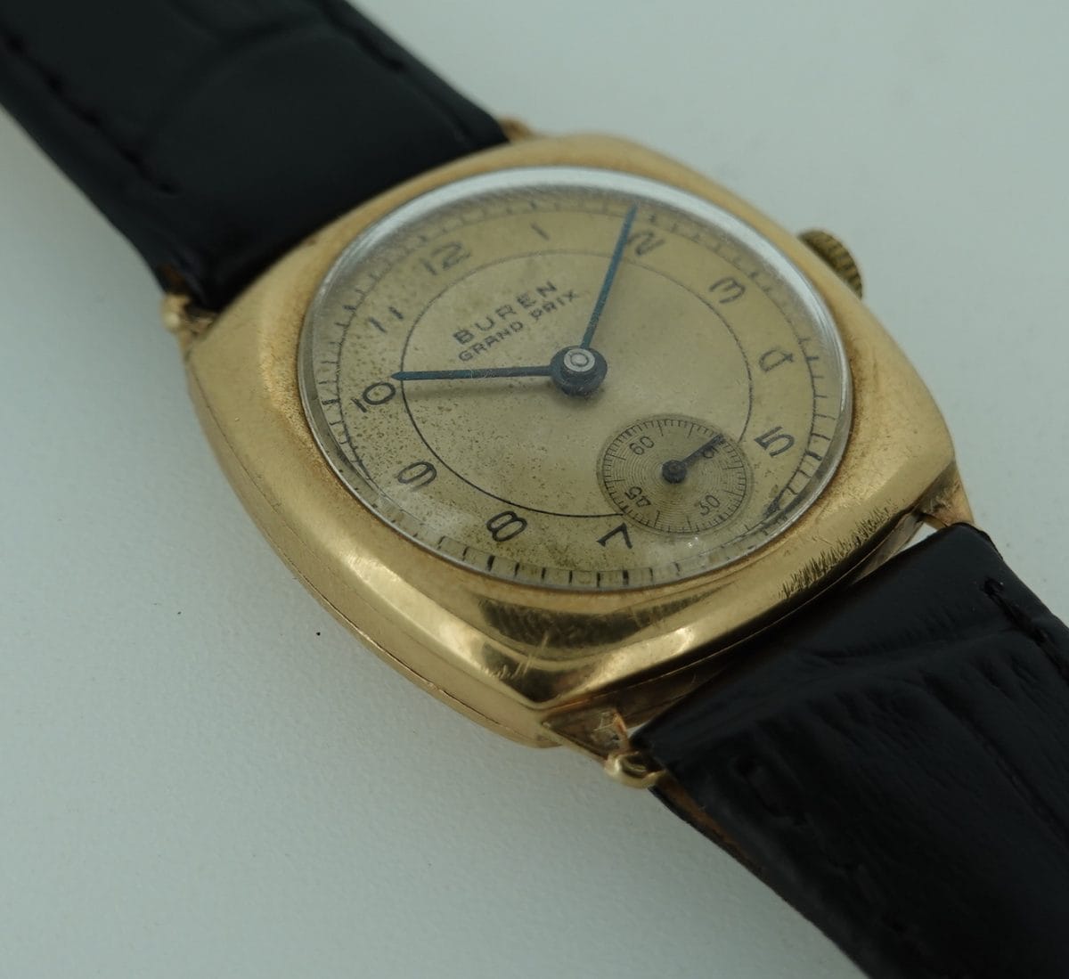SOLD 1951 Buren Grand Prix 9k Gold - Birth Year Watches