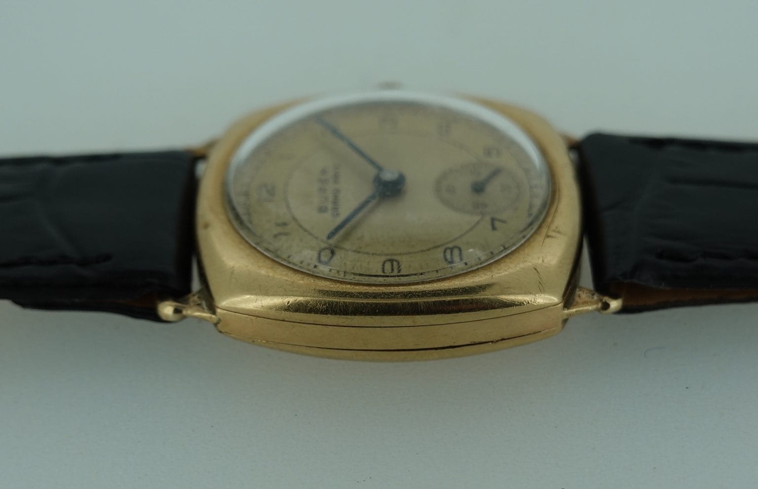 SOLD 1951 Buren Grand Prix 9k Gold - Birth Year Watches