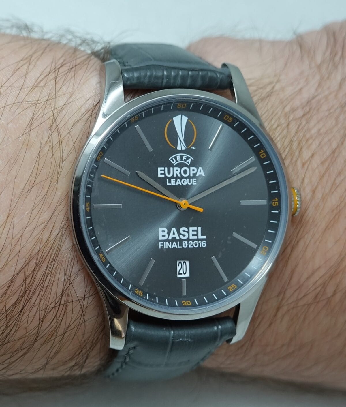 2016 NOS UEFA Cup Final commemorative watch - Birth Year Watches