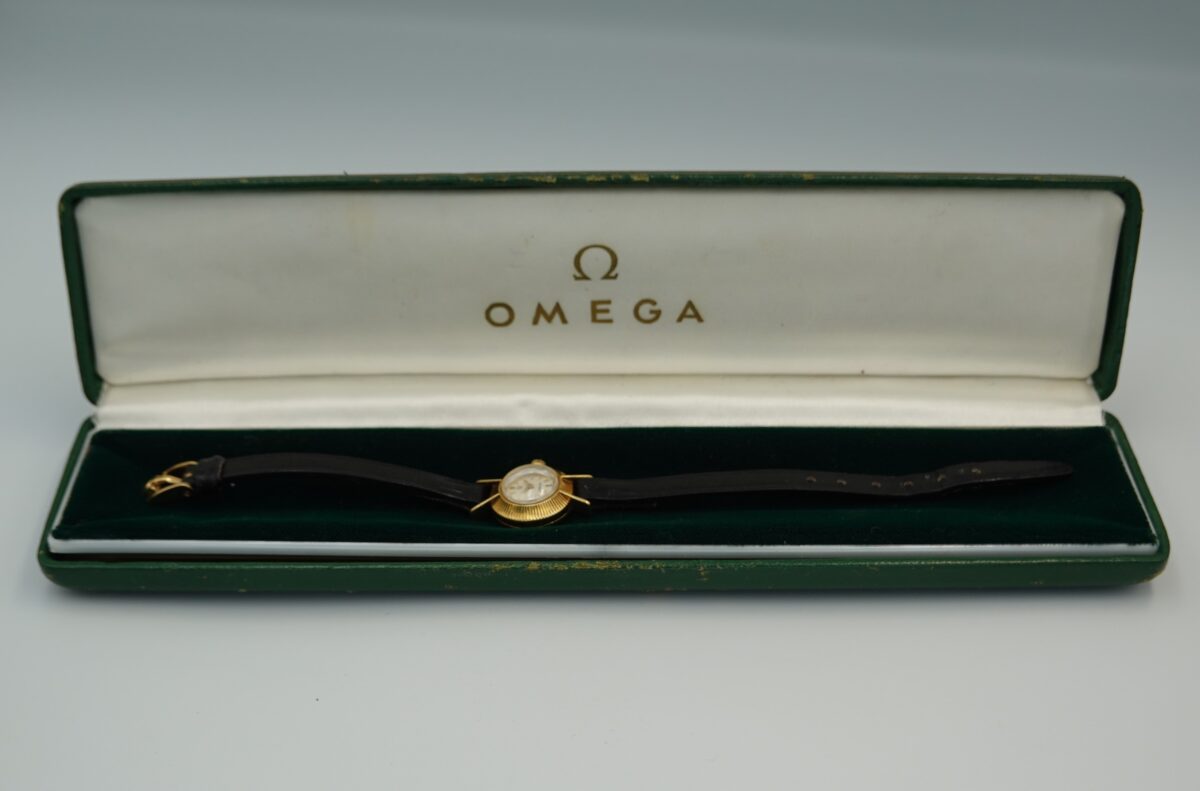 SOLD c1960 Ladies Omega 18k Gold cocktail watch with box - Birth Year ...